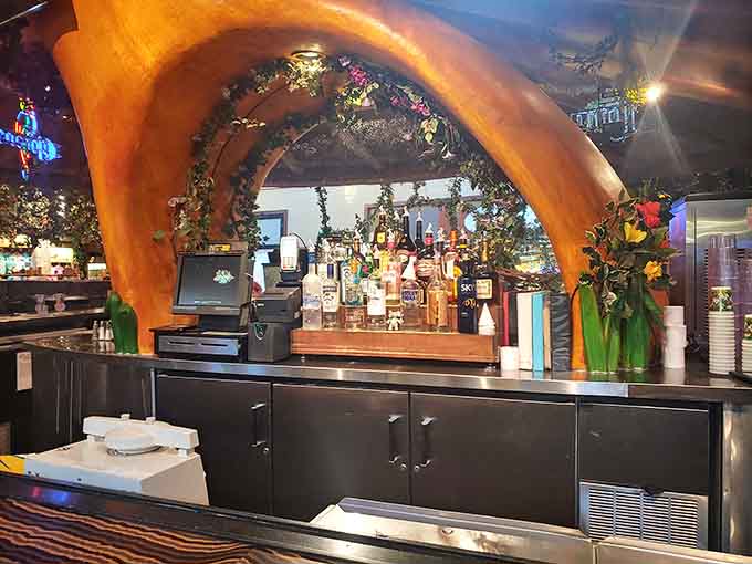 A bar area so creatively designed, even your cocktail feels like it's part of the adventure story.