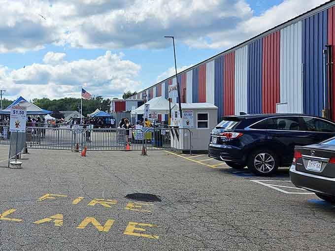 The parking lot fills early because serious bargain hunters know the early bird gets the vintage worm.