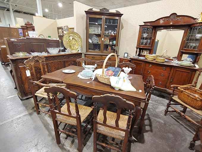 This dining set has hosted more family dinners and heated debates than most therapists have heard in their careers.