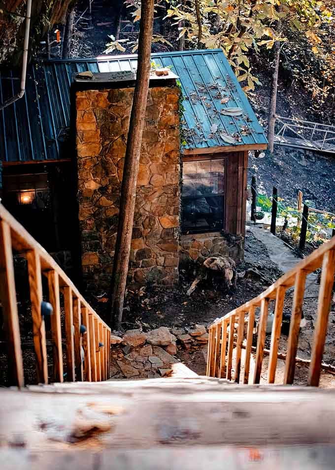 These stairs lead to your own private paradise, no yellow brick road or ruby slippers required here.