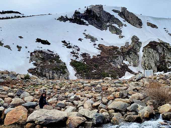 The rocky trail to the glacier requires some scrambling, but your Instagram feed will thank you later.