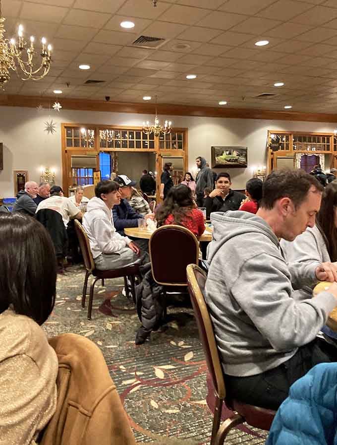 The dining room buzzes with that special energy that only comes from people genuinely enjoying really good food.