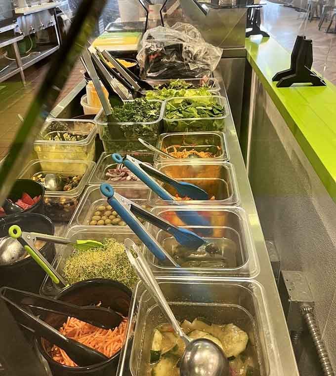 Fresh toppings and fixings line up like a colorful supporting cast for your smoky main event.