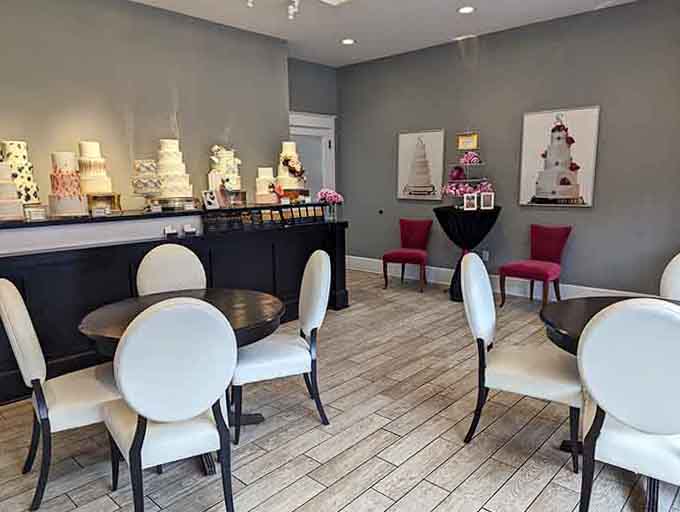 Elegant seating for cake consultations where dreams get designed and calories become completely worth it.