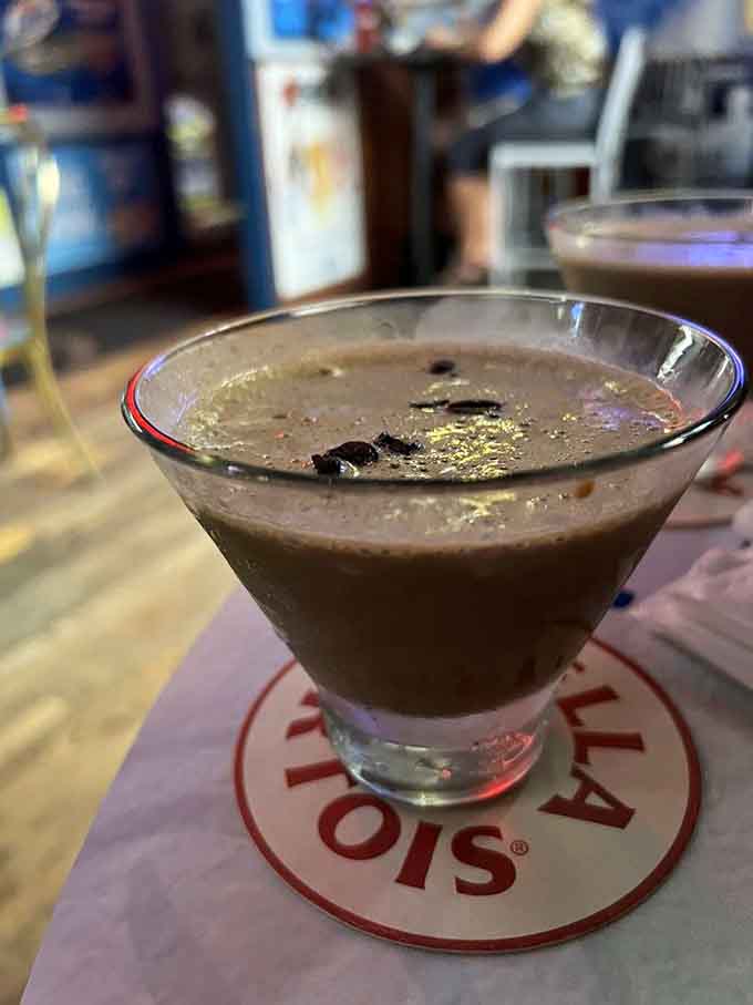An espresso martini at a blues bar is the kind of beautiful contradiction that makes life interesting and fun.
