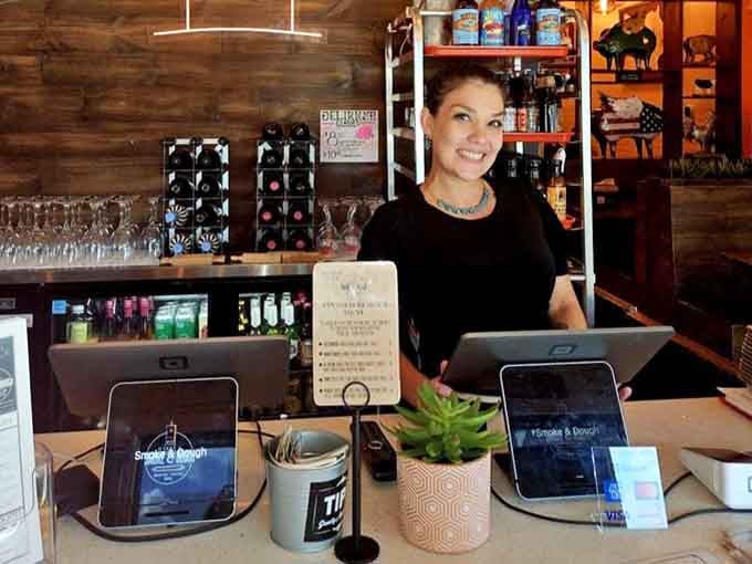 Behind every great barbecue restaurant is someone ready to guide you through the smoky decision-making process ahead.