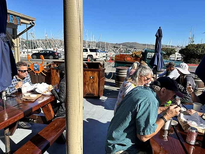 Sunny days at the outdoor tables turn lunch into the kind of memory you'll bore friends about.