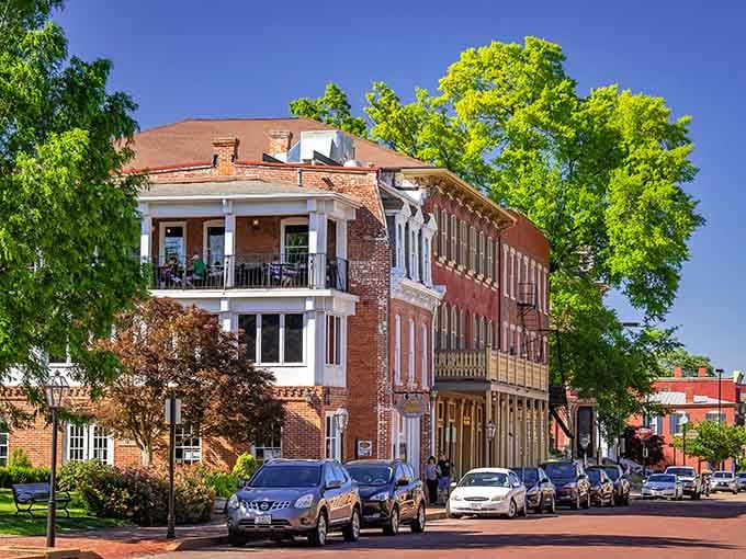 The Historic District glows in perfect light, making every building look like it's auditioning for preservation awards.