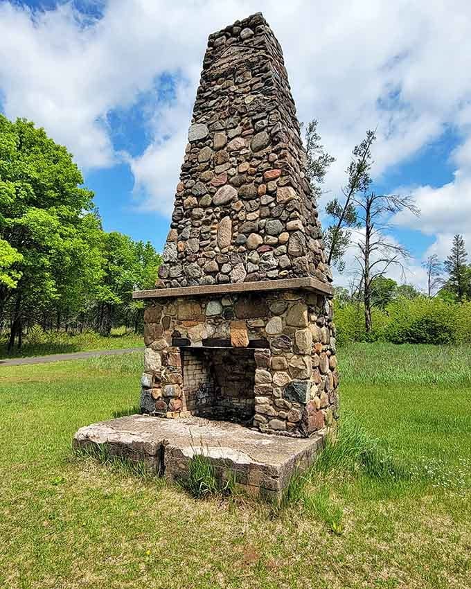 Stone fireplaces built to last generations, unlike your smartphone that needs replacing every two years.