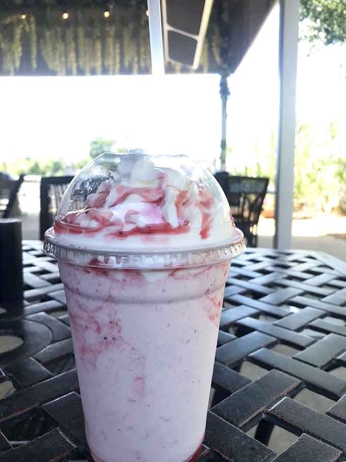 That pie shake is basically dessert in drinkable form, which technically makes it a beverage and therefore totally acceptable.