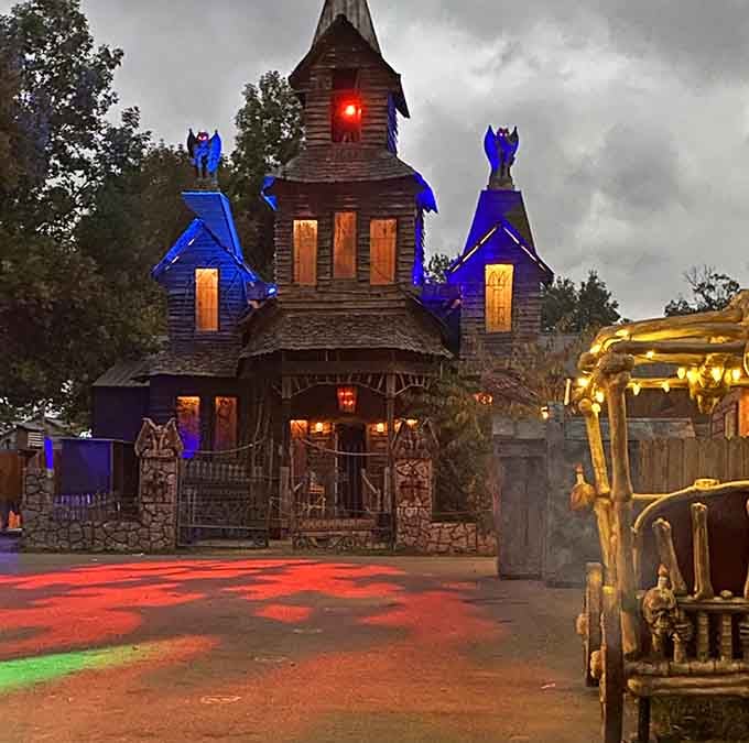 This Gothic mansion looks like it was designed by someone who really understood atmospheric dread.