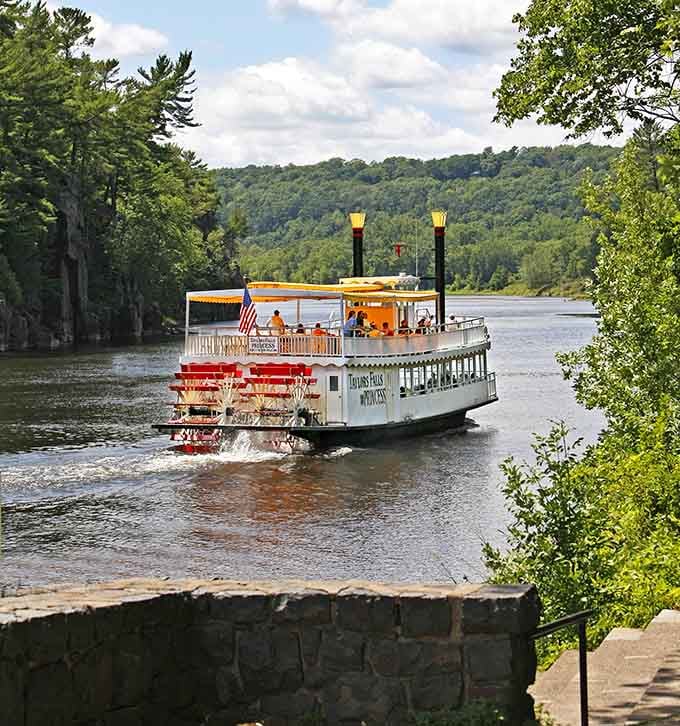Paddlewheel boats cruise the gorge like floating time machines, minus the complicated physics and potential paradoxes to worry about.