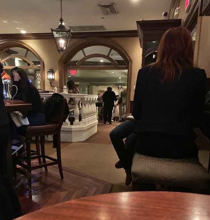 The view from the bar tells you everything: this is where good times and great food intersect.