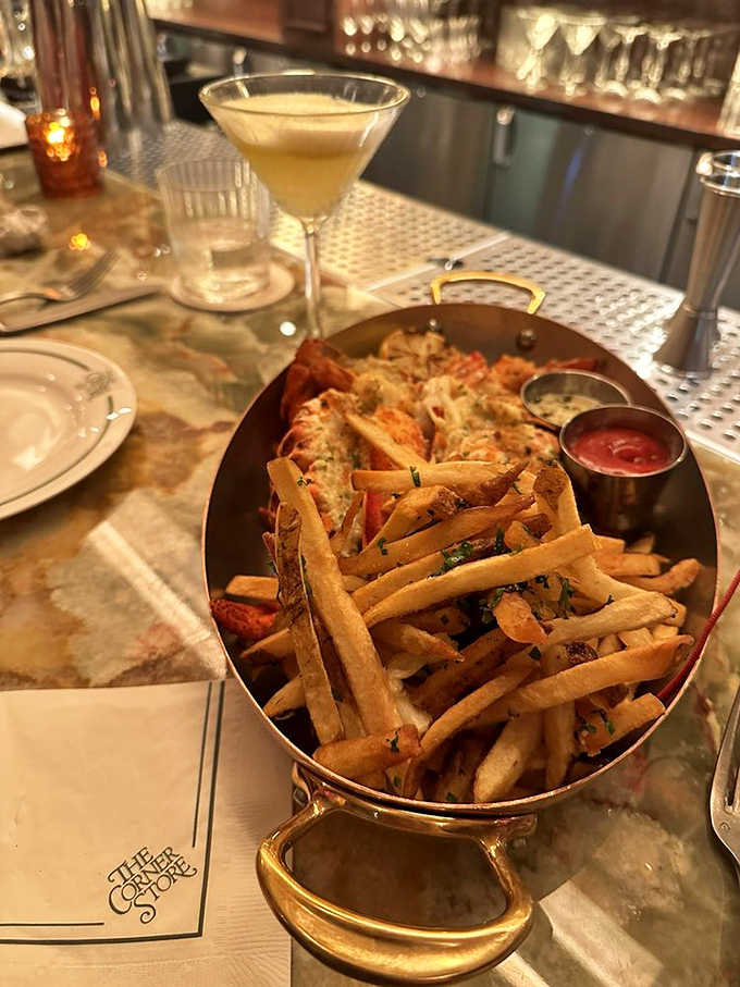 Lobster frites combines surf and turf in the most luxurious way possible, because why choose when you can have both?