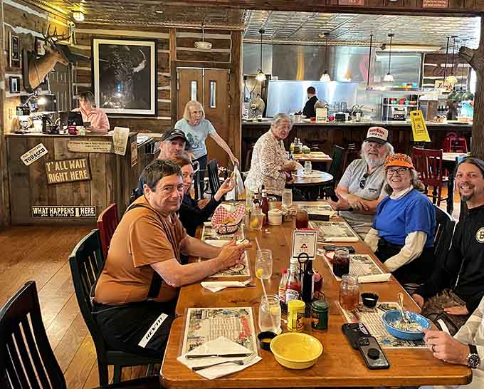 When the whole crew gathers around these tables, you know the food and stories are equally satisfying.