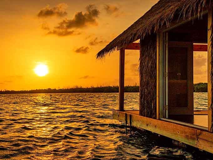Sunsets this spectacular should come with a warning label about never wanting to leave your floating retreat.