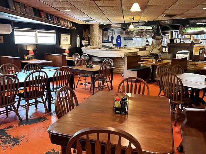 The dining room's worn-in comfort tells you this place values substance over style, and your stomach agrees completely.