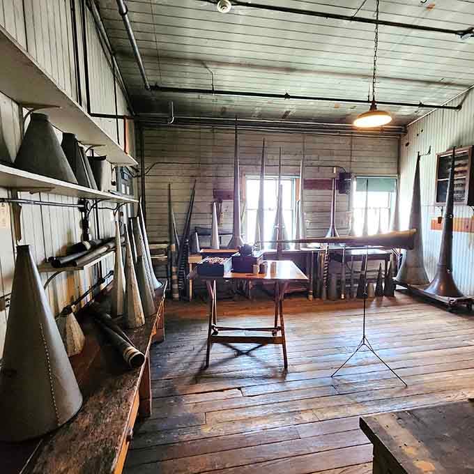 That collection of phonograph horns represents every genre of music humanity would ever amplify and enjoy.