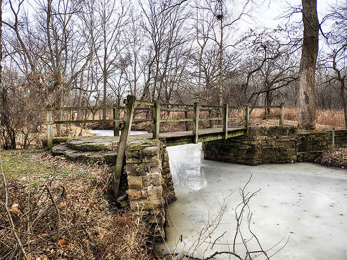 Frozen bridges prove that beauty doesn't take a vacation just because it's cold outside.