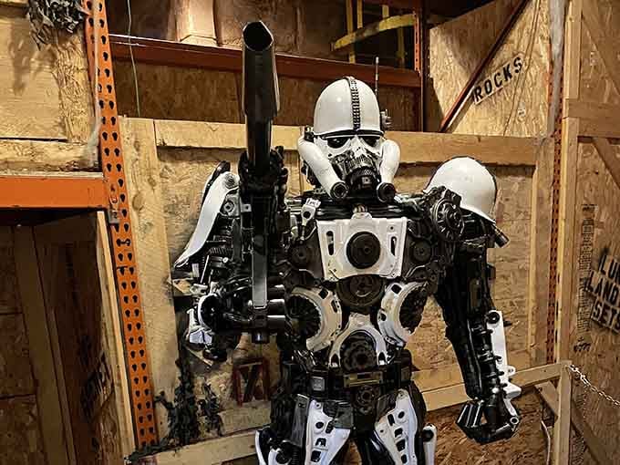 These Stormtroopers finally found their target: bewildered visitors questioning their understanding of physics and reality.