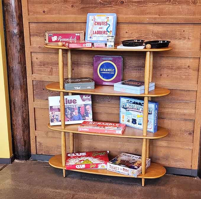 Board games stocked and ready remind us that the best entertainment doesn't require batteries or Wi-Fi connections.