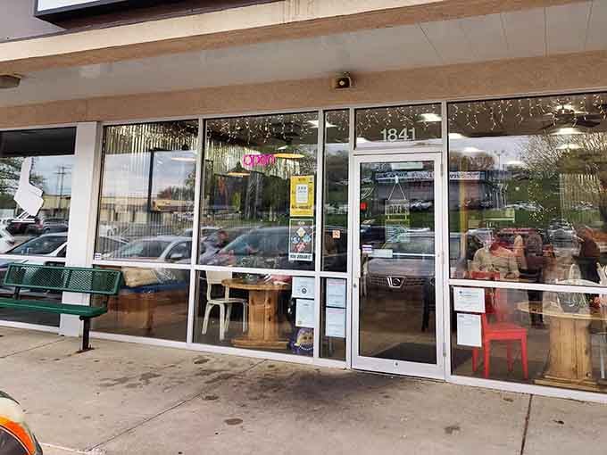 Large windows flood the space with natural light, making every meal feel bright and welcoming year-round.