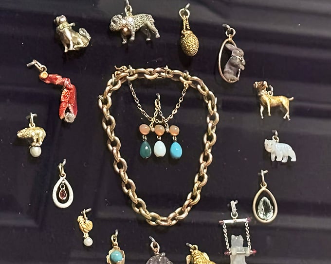 Delicate charms and jewelry proving that humans have always loved tiny, beautiful things we absolutely don't need but want anyway.