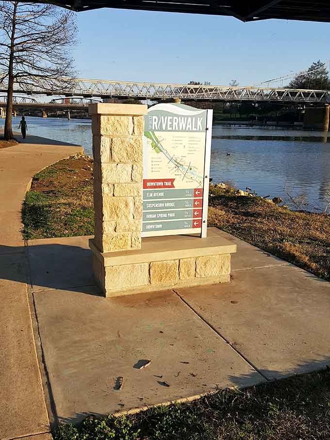 Trail maps that actually make sense are rarer than you'd think, treasure this moment.