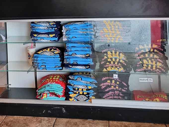 Wally's merchandise display: because sometimes you need a souvenir to remember the meal that changed you.