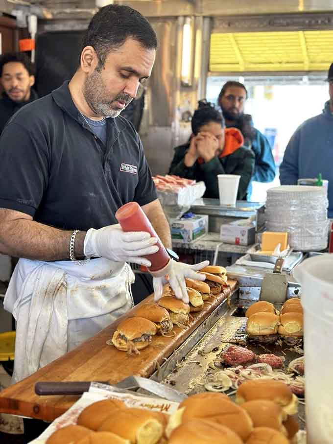 Watch the masters at work as they transform simple ingredients into the kind of burgers people drive miles for.