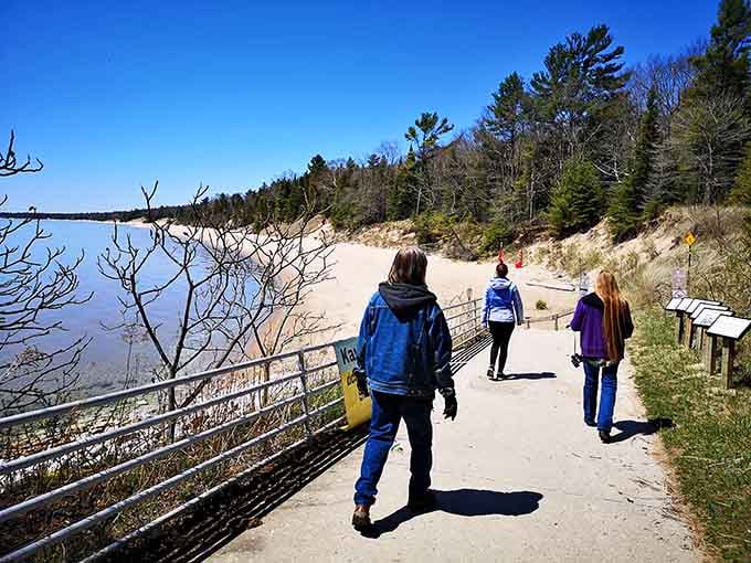 That paved path to the beach means everyone gets to experience this slice of heaven.