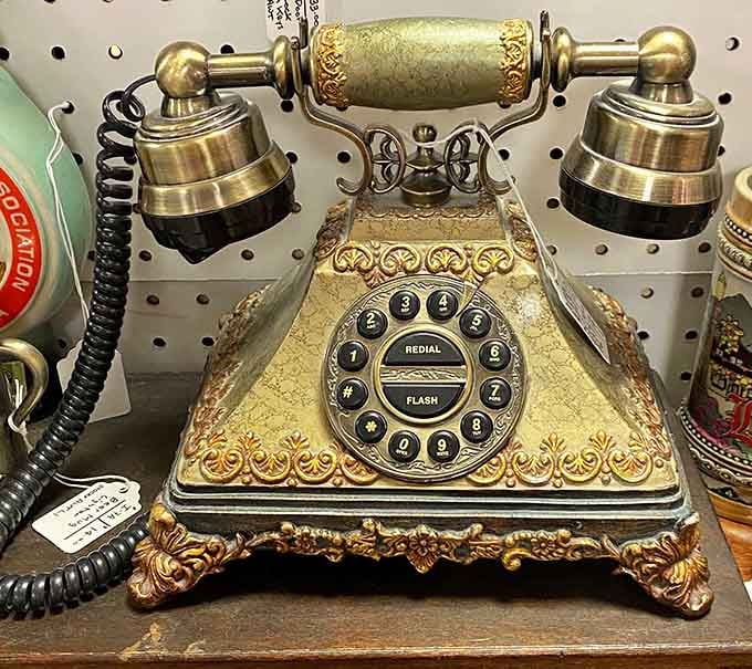 This ornate telephone never knew about robocalls, and honestly, we should all be so lucky.