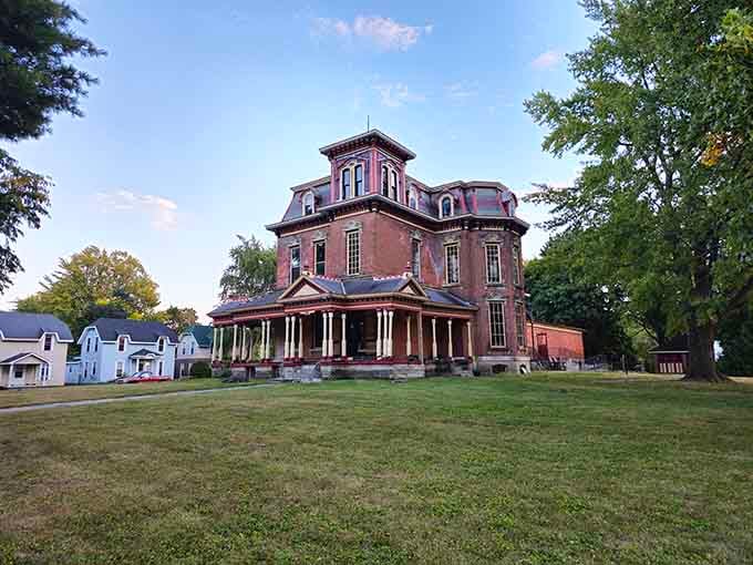 This Victorian mansion sits majestically on its lawn, making every other house on the block feel slightly inadequate.