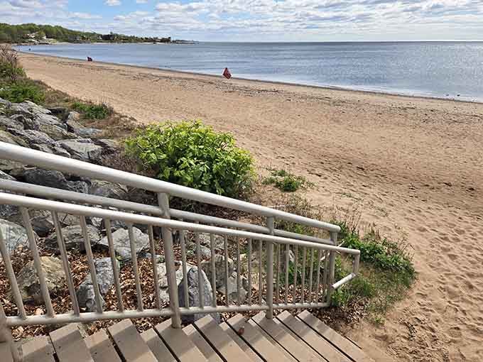 Beach access that doesn't require mountain climbing skills or a sherpa, truly revolutionary thinking for waterfront design.