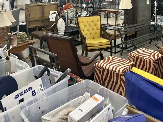 Furniture with character and history, ready to anchor your living room with stories you'll never fully know.