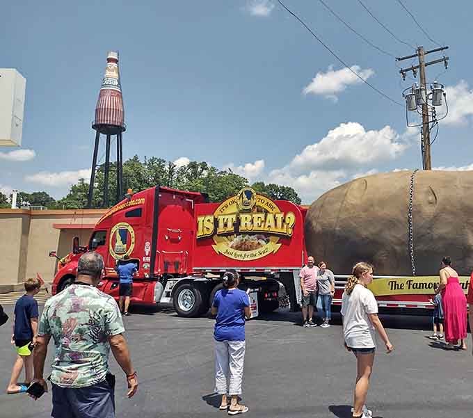 Generations gather here, from food trucks to families, all united by their love of quirky Americana.