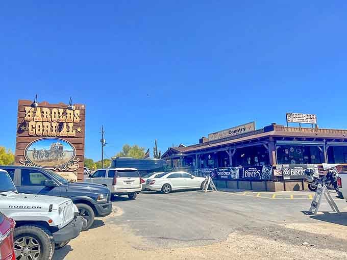 Harold's sprawling complex looks like the set of every great Western movie you've ever loved watching on Sunday afternoons.