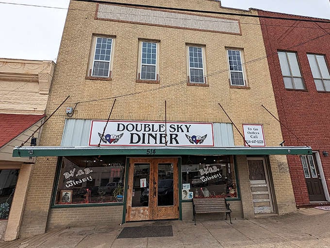 That vintage building nestled on Main Street represents the heart of community dining in this Central Texas town.