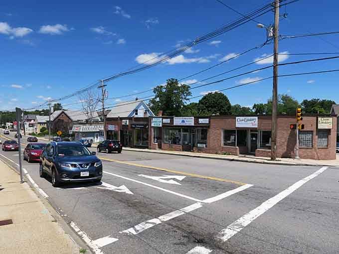 Local shops anchor a main street where supporting small business isn't a trend, it's just how things have always been done.