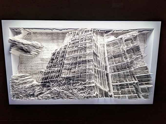 Paper art meets projection mapping, creating textures that look touchable but exist only in light and shadow.