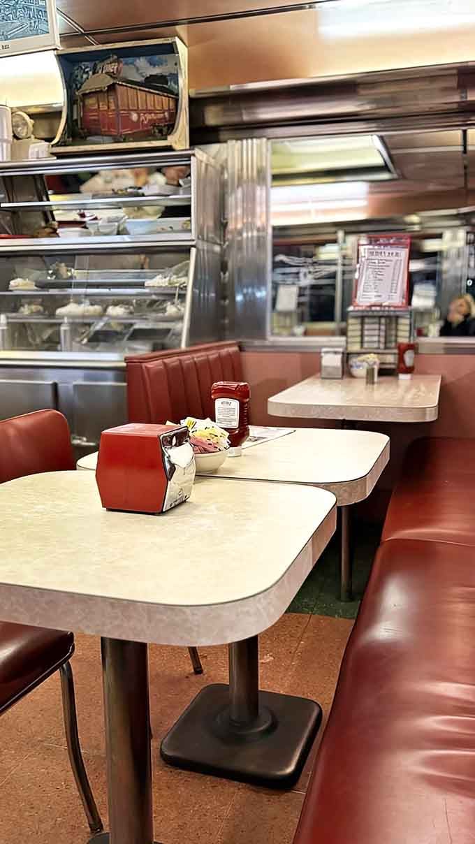 Those classic diner tables have hosted countless conversations, celebrations, and probably a few marriage proposals over the years.
