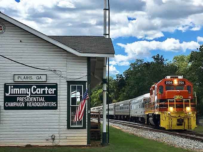 This historic Plains train station blends presidential legacy with quaint small-town charm, and trains actually stop on schedule.