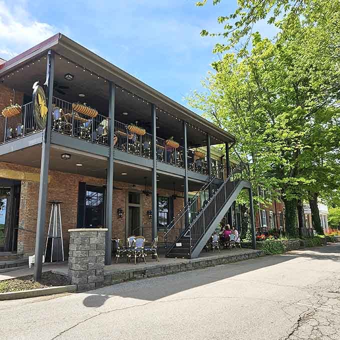 The Beehive's double-decker porch setup means twice the opportunities to sit outside and watch the world go slowly by.