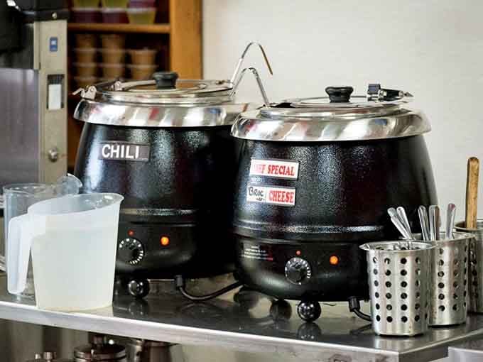 Those soup kettles sitting ready mean B&N Diner is prepared to warm your soul any time of day.