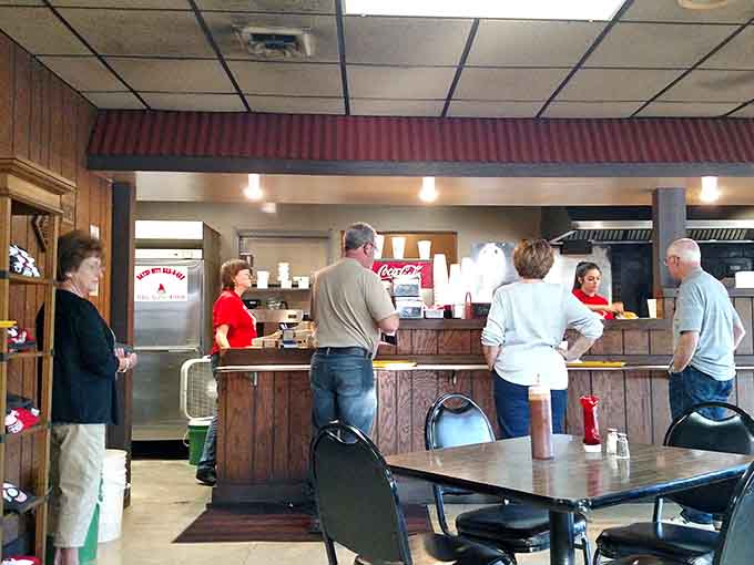 Locals lining up at the counter know exactly what they want, and they're not leaving without it today.