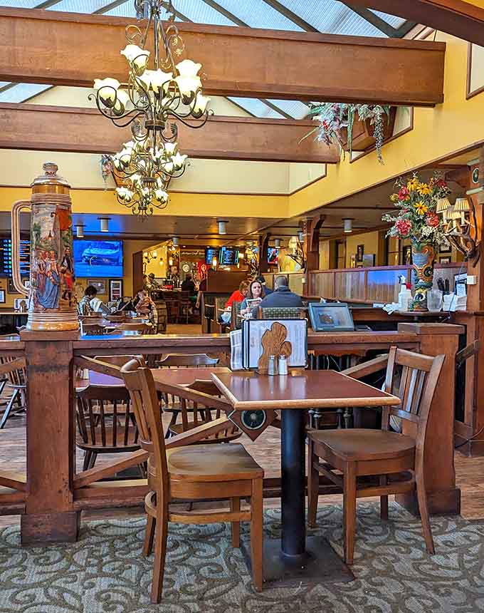 Warm wood tones and thoughtful lighting transform a simple meal into an experience worth savoring slowly.