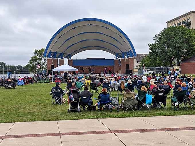 Wenonah Park's amphitheater brings community together for concerts that beat any indoor venue on beautiful nights.