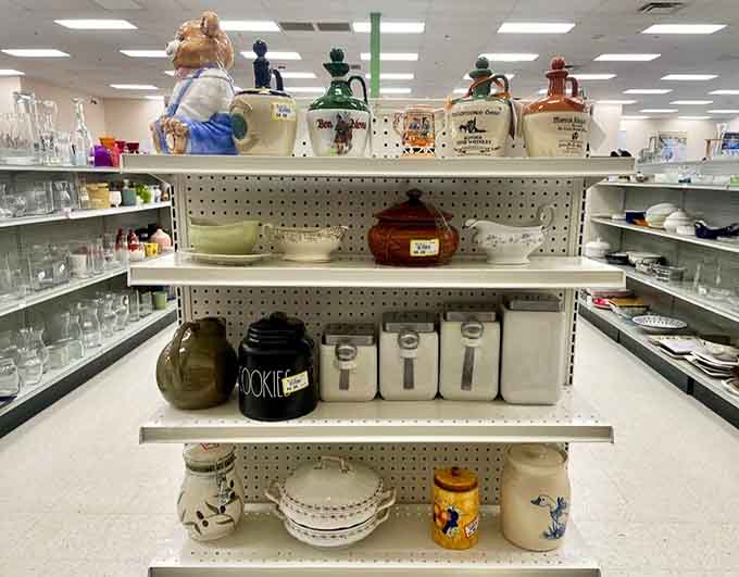 Cookie jars and kitchen containers that would make your grandmother nod approvingly at your thrifty finds.