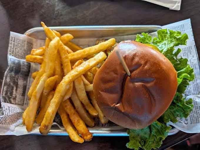 Classic burger and fries that remind you some things don't need reinventing, just proper execution and enthusiasm.