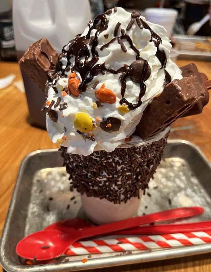 This milkshake is so over-the-top it makes regular desserts look like they're not even trying anymore.